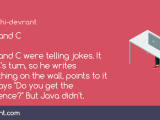 Reference Java And C Java And C Were Telling Jokes It Was C S Turn