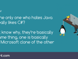 Microsoft Am I The Only One Who Hates Java But Really Likes C I Don