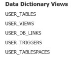 Oracle Data Dictionary Views Devtechinfo