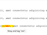 Find Html Parsing Errors