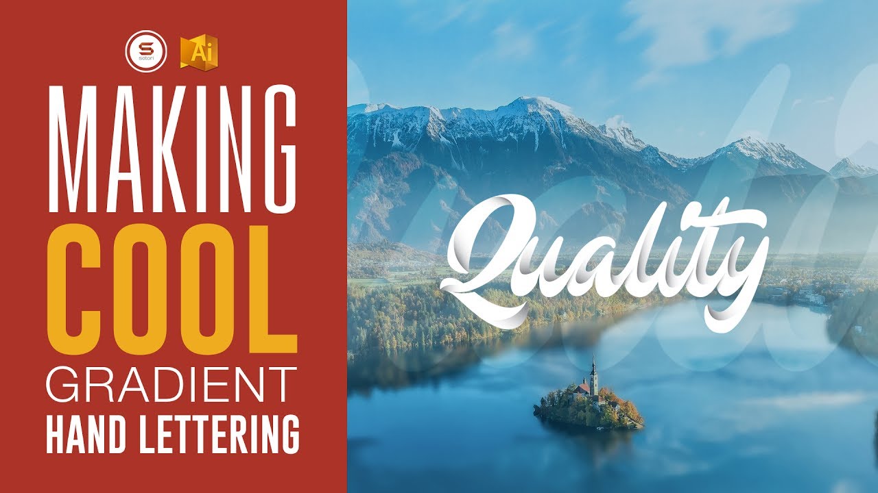 Cool Hand Lettering Effect In Illustrator - Illustrator Tutorial ...