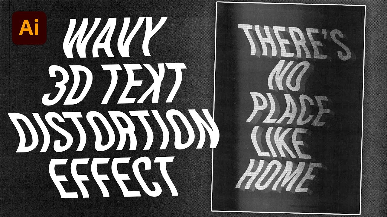 Wavy 3D Distorted Text Effect Illustrator Tutorial Dezign Ark Wavy 3D Distorted Text Effect Illustrator Tutorial Dezign Ark