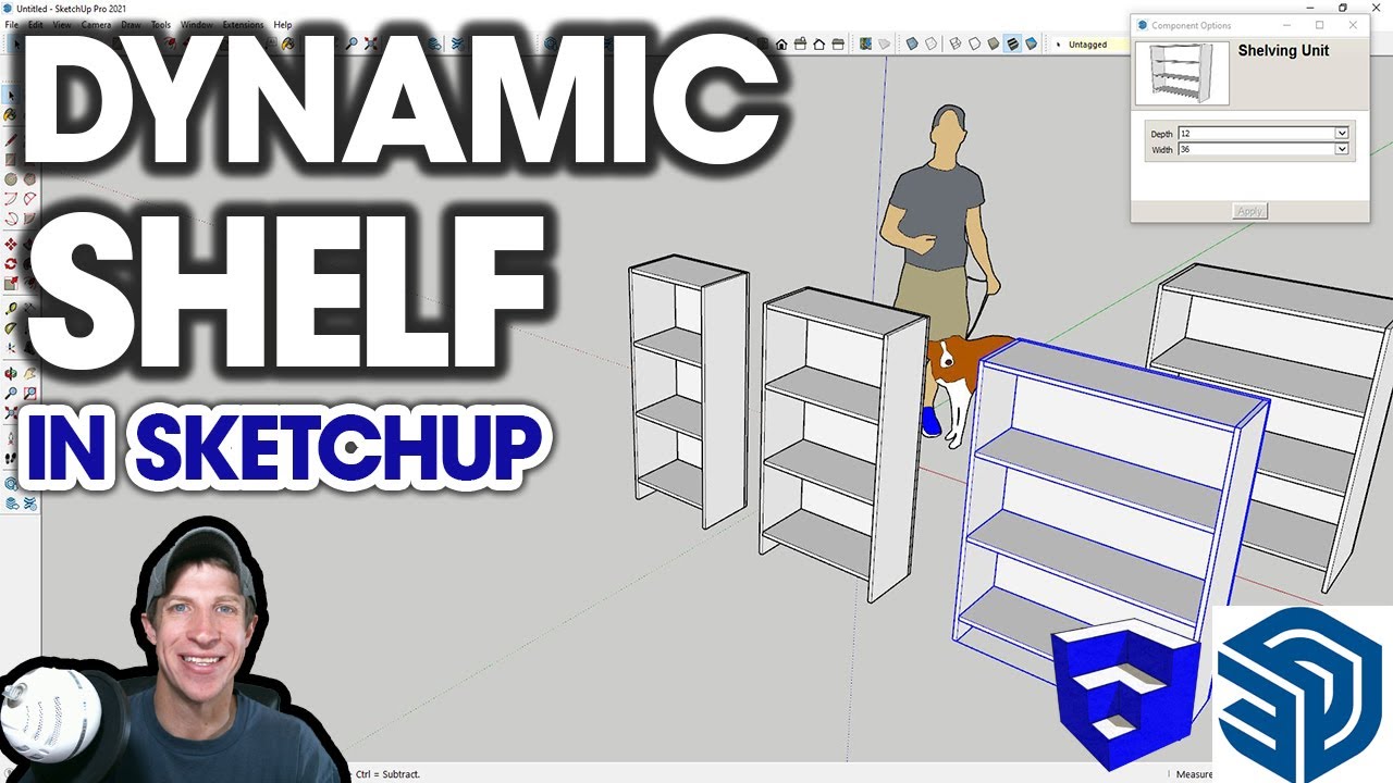 Creating An ADJUSTABLE SHELF In SketchUp With Dynamic Components Dezign Ark creating-an-adjustable-shelf-in-sketchup-with-dynamic-components-dezign-ark