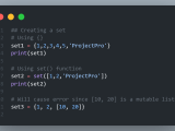 Sets In Python
