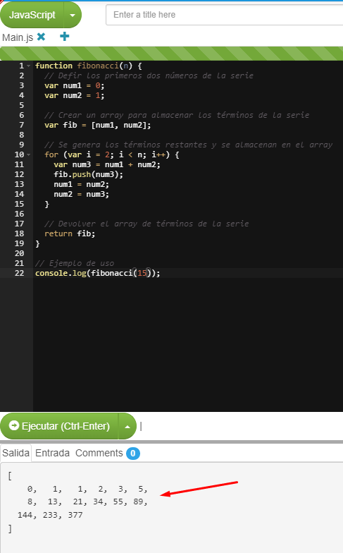 Serie de Fibonacci en PHP, Javascript y Python