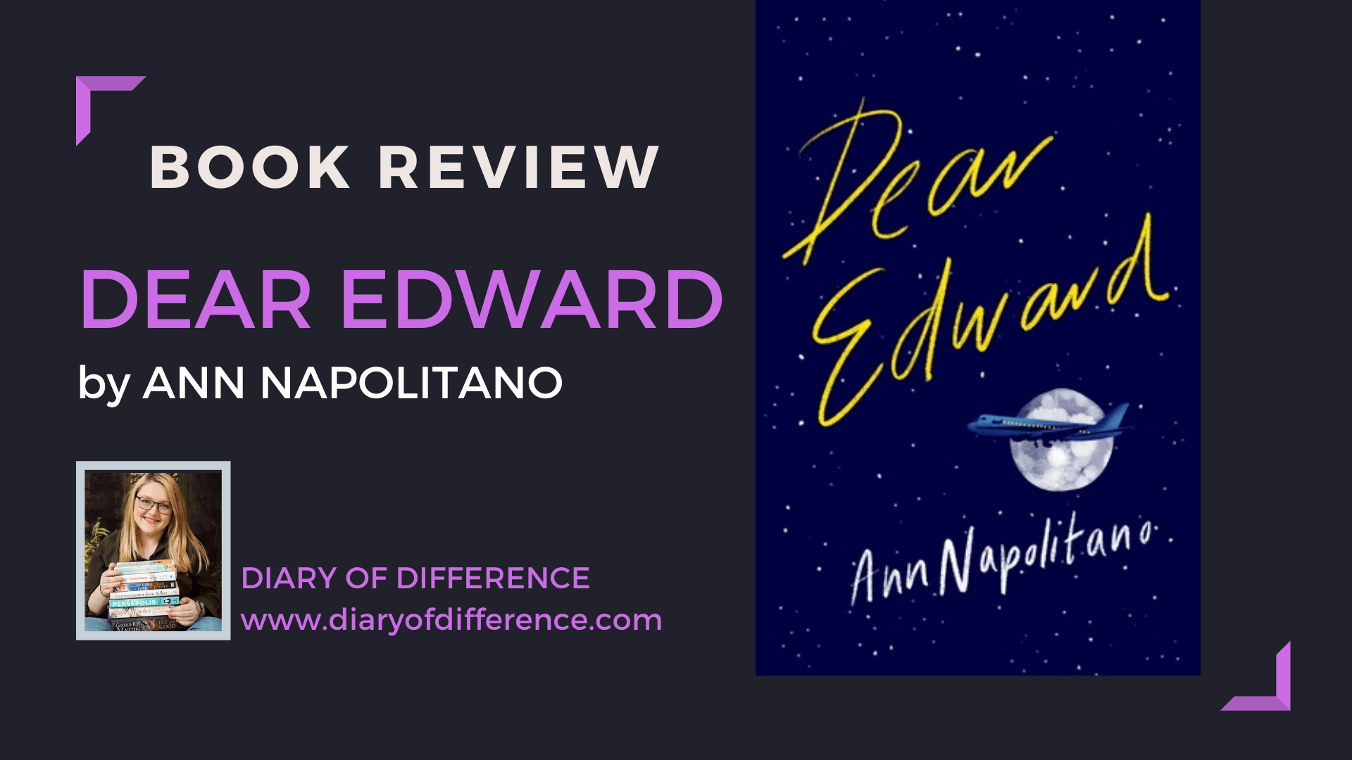 Dear Edward by Ann Napolitano [BOOK REVIEW] - Diary of Difference