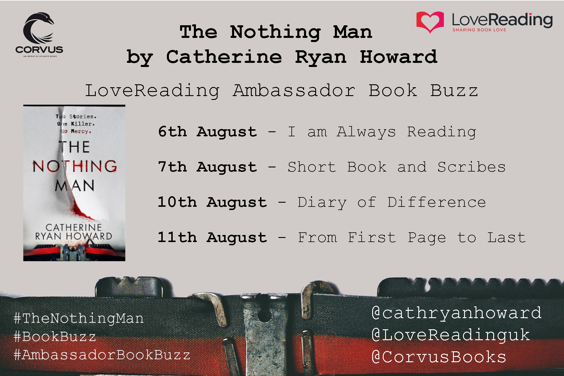 The Nothing Man by Catherine Ryan Howard [AMBASSADOR BOOK BUZZ] - Diary ...