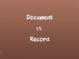 Document Vs Record Know The Difference