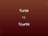 Forth Vs Fourth Know The Difference