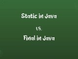 Static In Java Vs Final In Java Know The Difference
