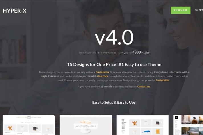 HyperX WordPress Theme Portfolio | Digi-4U