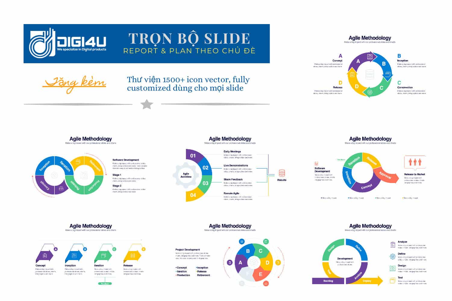 Agile Template V2 - Trọn Bộ 20 Slides Mẫu Mô Hình Quản Lý Dự Án Agile ...
