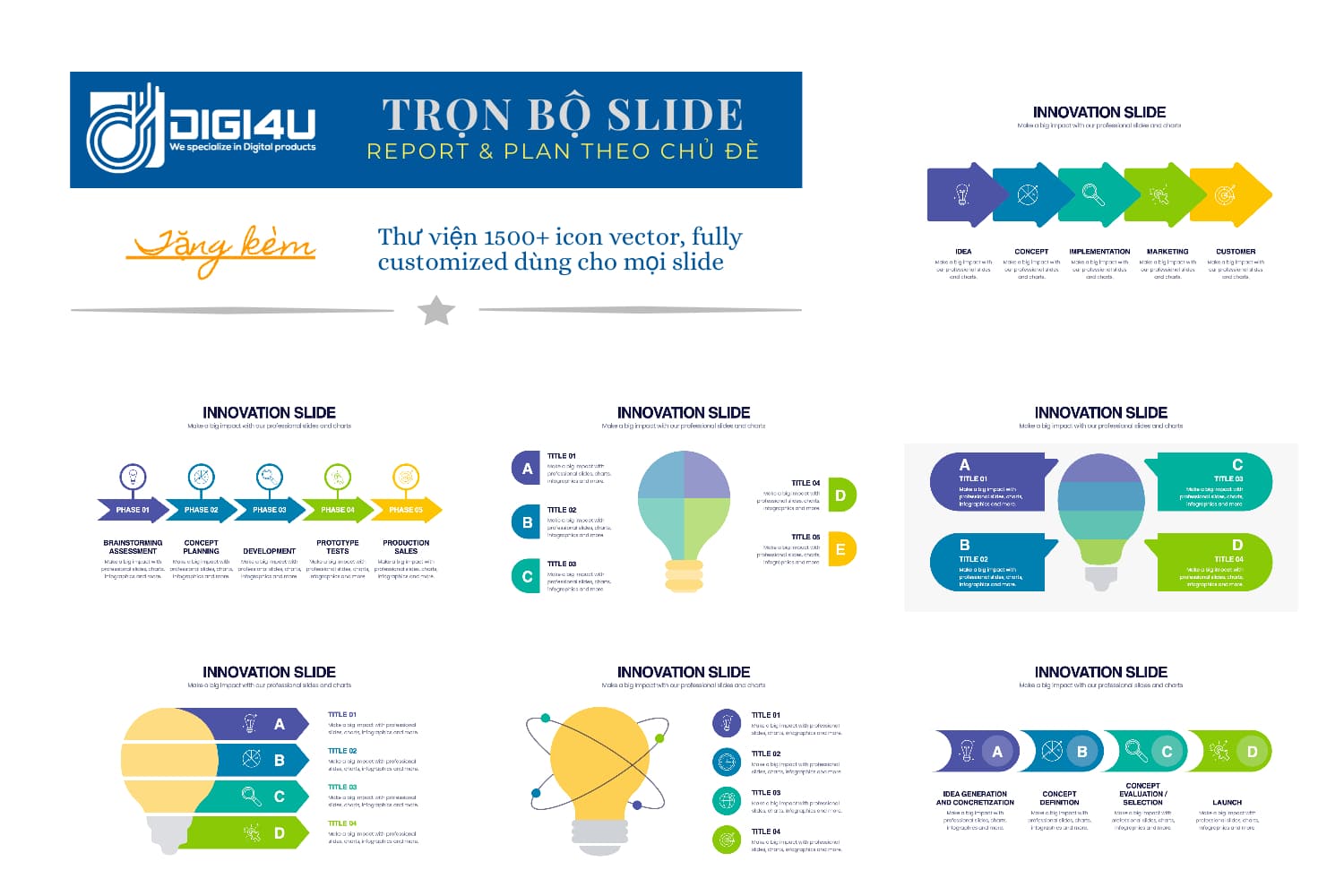 Innovation Template - Trọn Bộ 20 Slides Mẫu Chủ Đề Đổi Mới Sáng Tạo ...