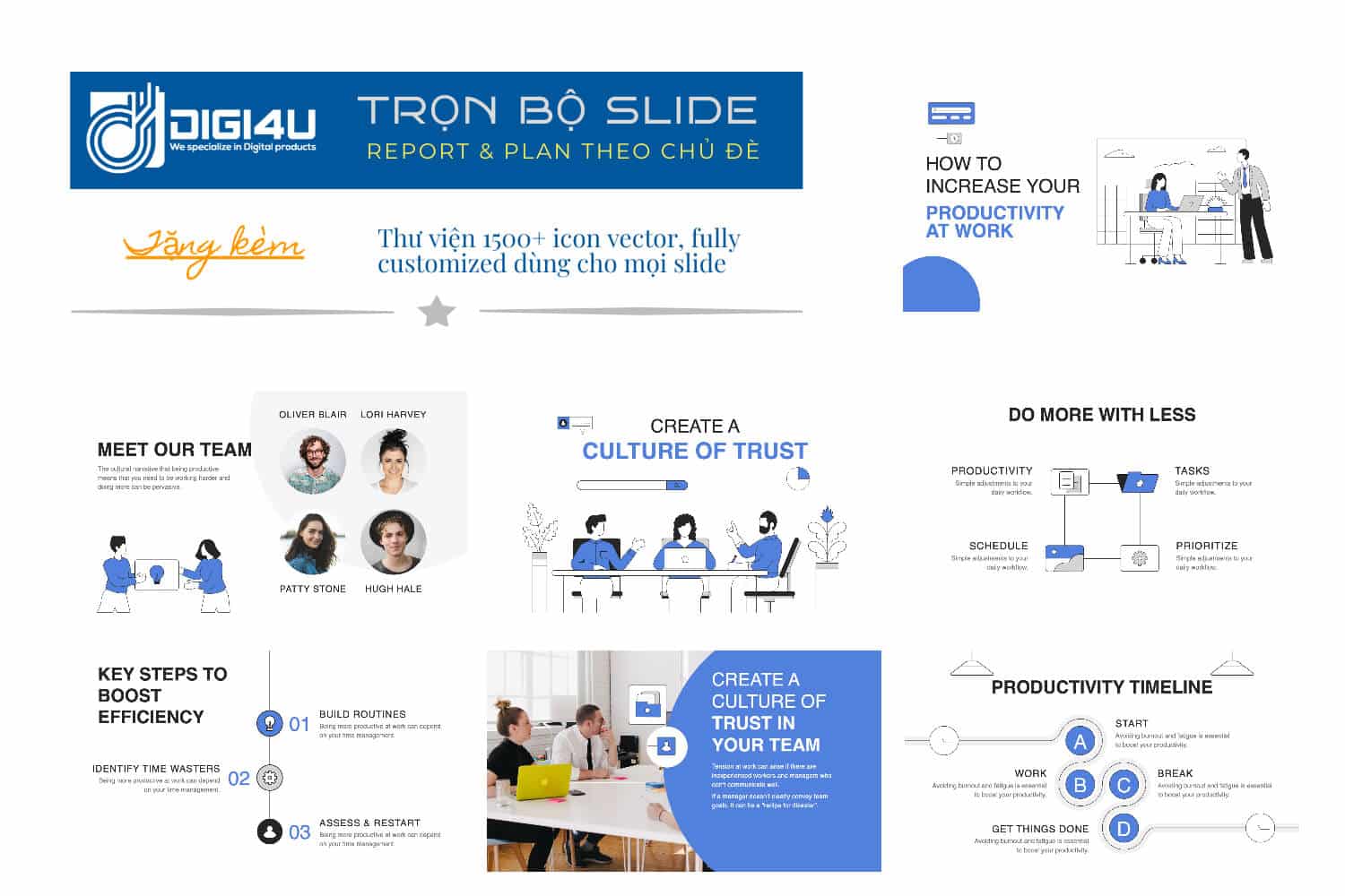 Business Productivity Template - Trọn Bộ Slide Mẫu Chủ Đề Productivity ...