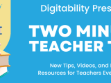 Two Minute Teacher Tips Digitability