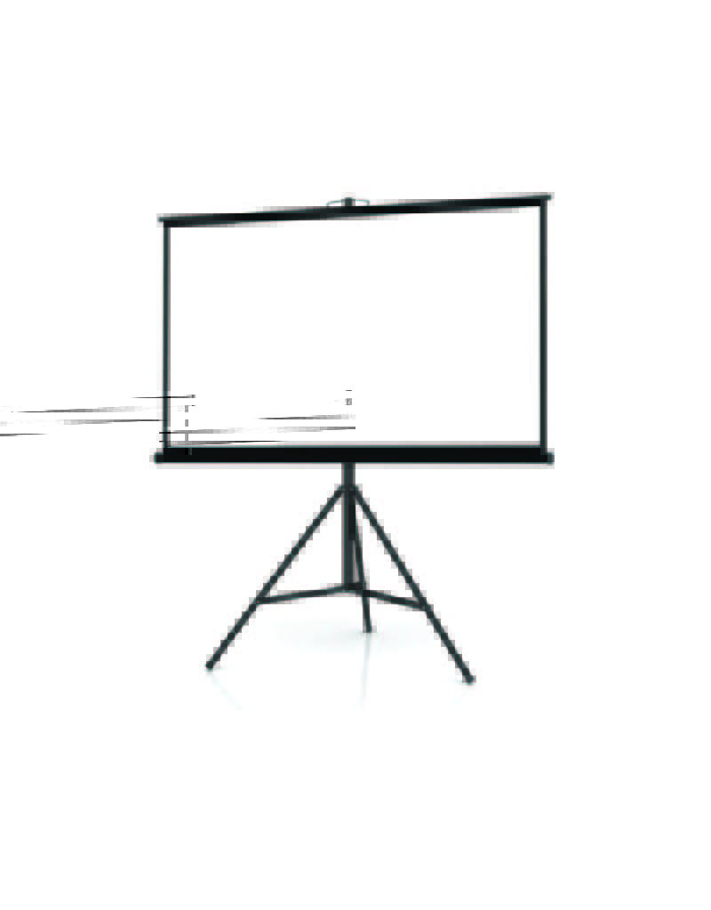 Super View 96X96 Inch Tripod Projector Screen - Digital Bridge