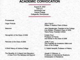 Ursinus College Academic Convocation Programs Event Programs