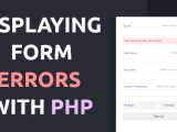 How To Display Form Errors With Php