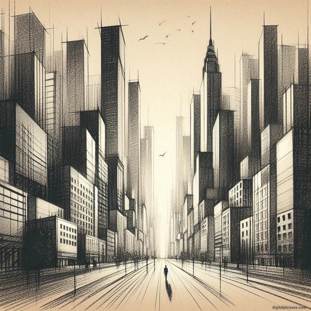 80 One Point Perspective Drawing Ideas Of Cities