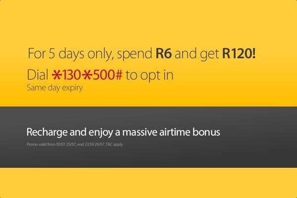 Spend R6 on MTN get R120 free airtime - 5 Days Only - Digital Street