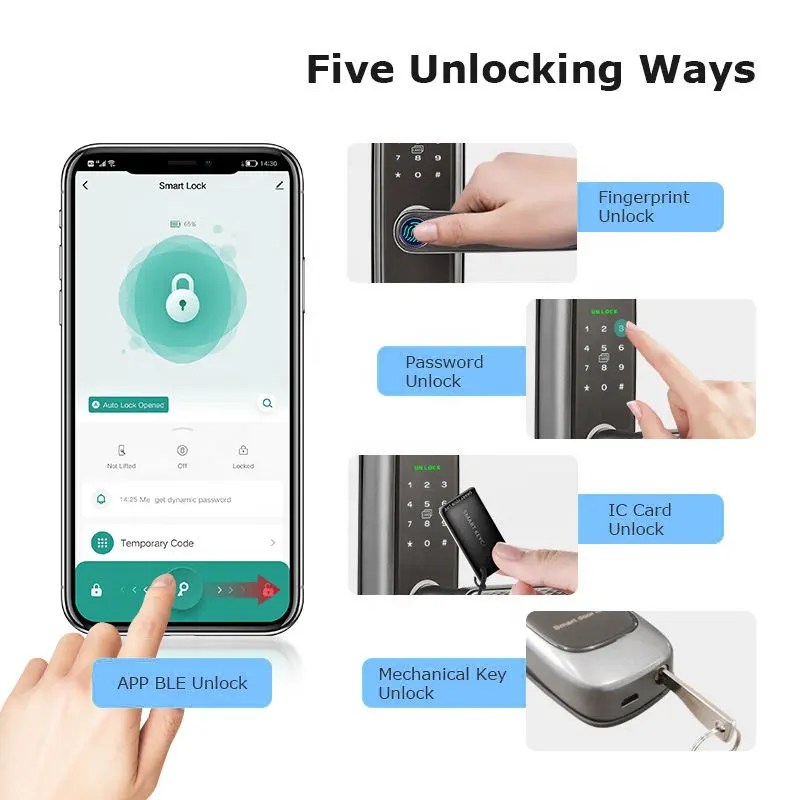 Smart Digital Fingerprint Lock: Sleek Design, Advanced Security