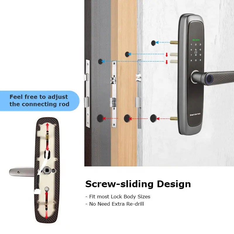Smart Digital Fingerprint Lock: Sleek Design, Advanced Security