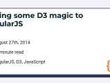 Adding Some D3 Magic To Angularjs Dimitri S Tutorials