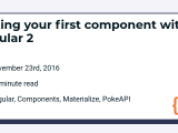 Writing Your First Component With Angular 2 Dimitri S Tutorials