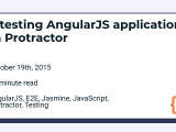 E2e Testing Angularjs Applications With Protractor Dimitri S Tutorials