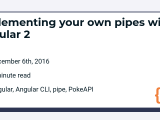 Implementing Your Own Pipes With Angular 2 Dimitri S Tutorials