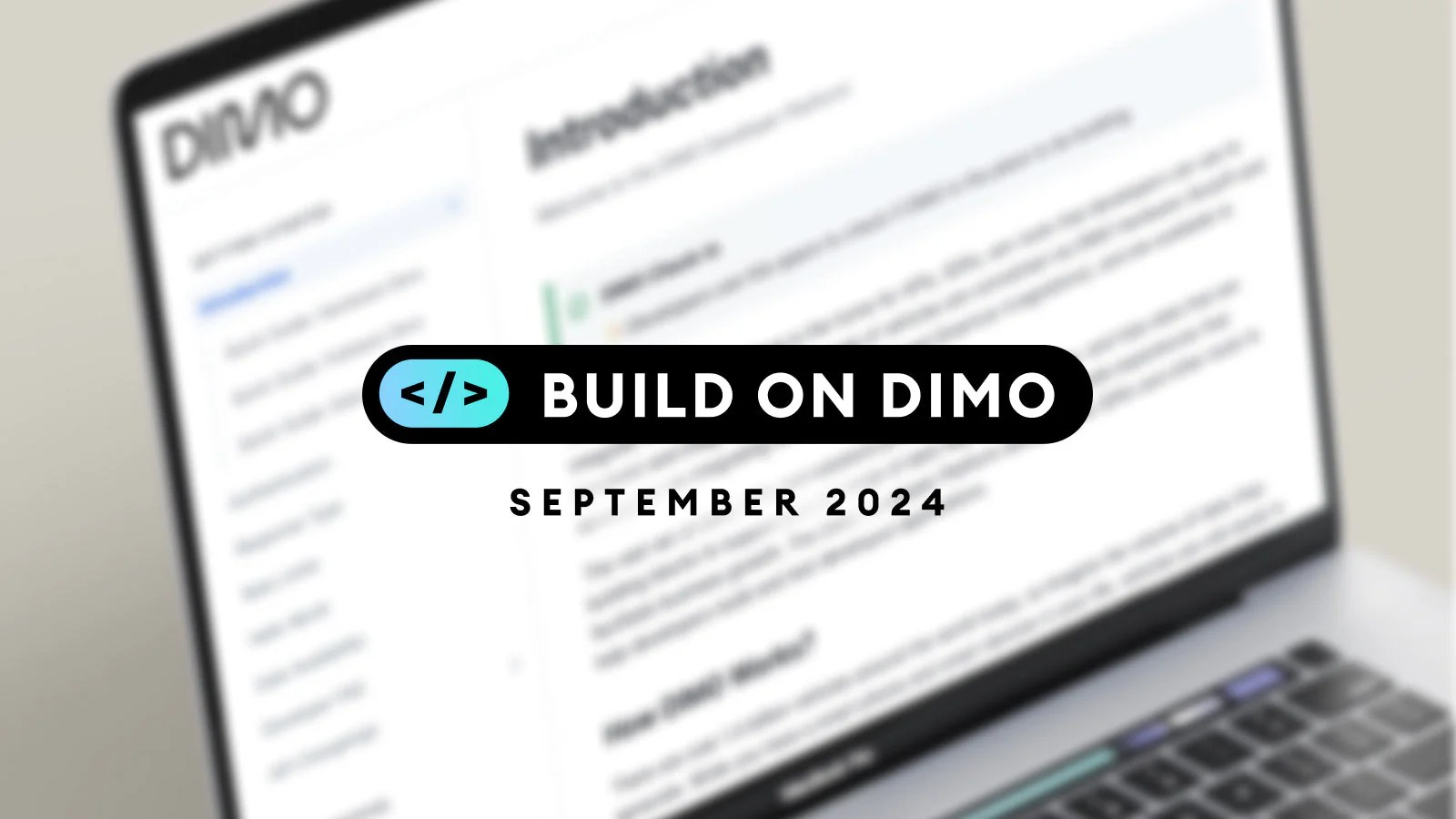 Build On Dimo September 2024
