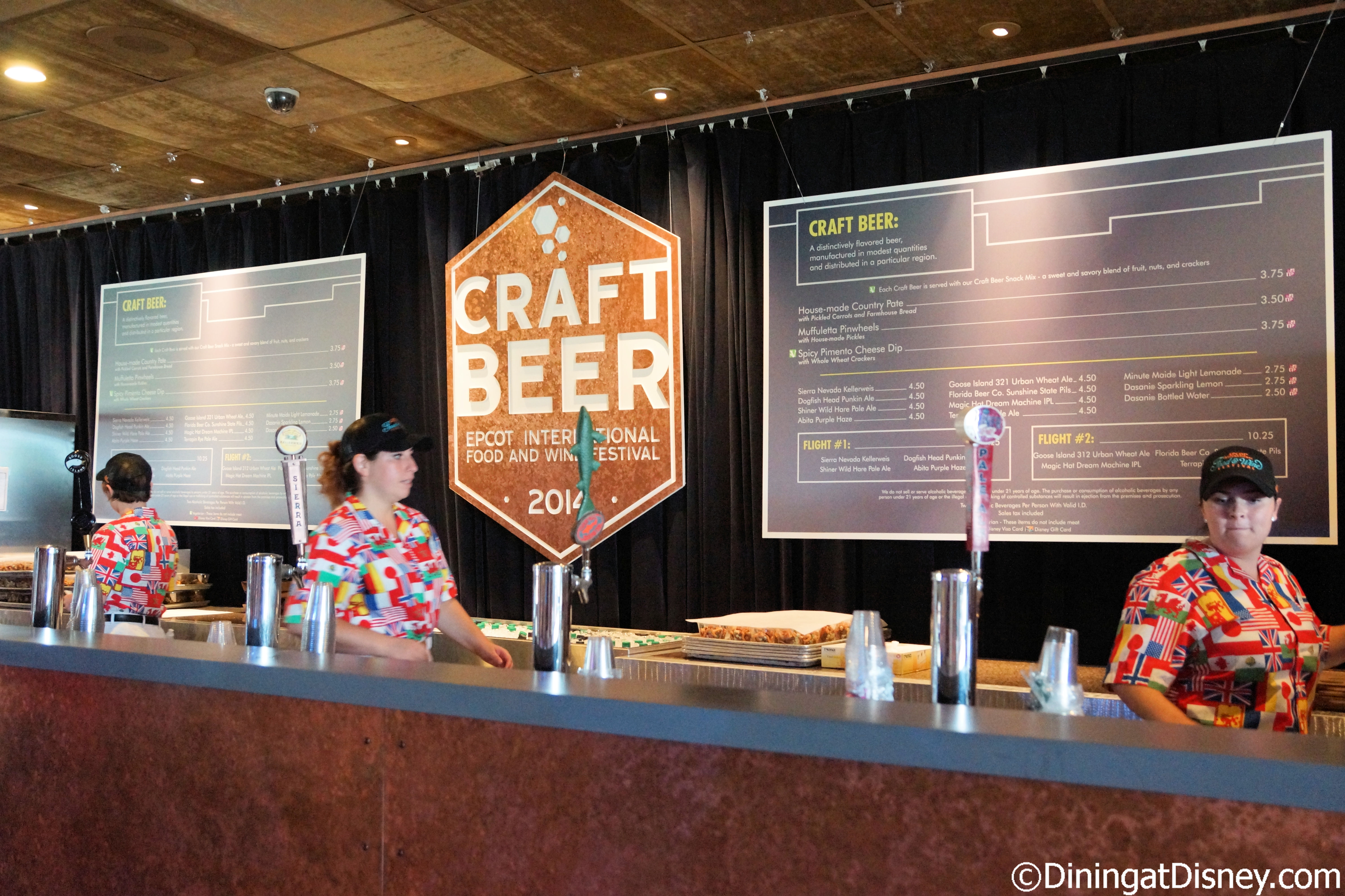 Craft Beer booth at the 2014 Epcot Food and Wine Festival