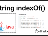 Java String Indexof Method Example