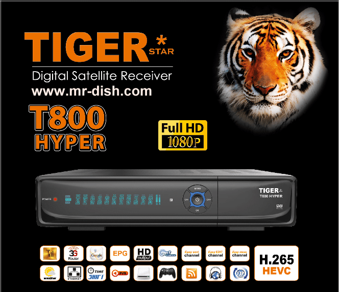 TIGER T800 HYPER Satellite Receiver Softwar, Tools - Dish Download