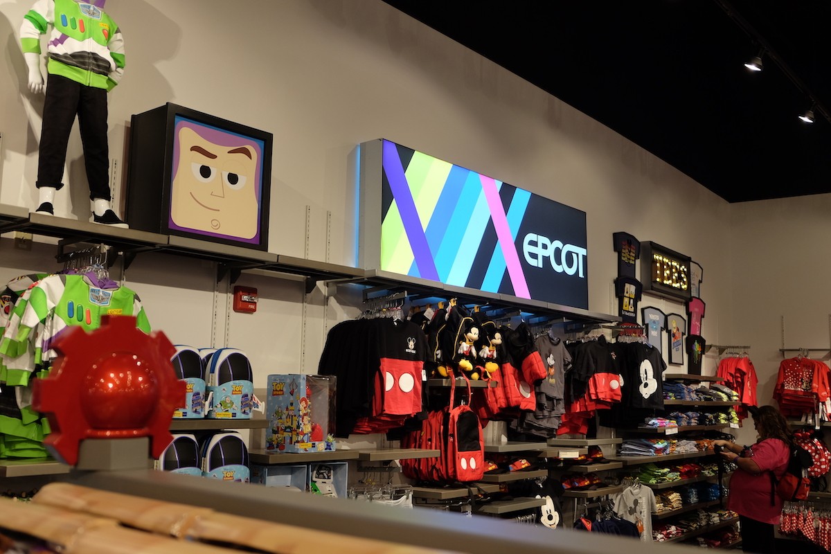 Inside Mouse Gear's temporary location at Epcot - Disney Diary