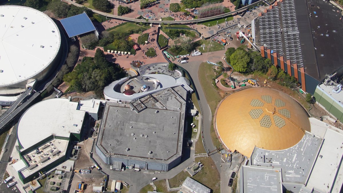 6 aerial photos of ongoing Epcot construction (Feb. 2020)