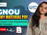 Ignou Study Material 2026 Download Pdfs From Egyankosh