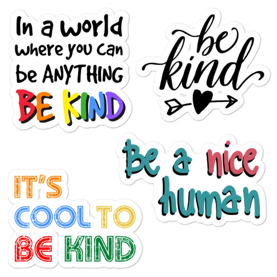 Nice Human Kindness Sticker Be A Nice Human Vinyl Sticker Be A Nice ...