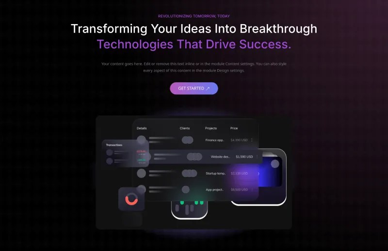 Prebuilt Section Layouts Divi Plus