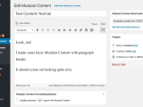 Modular Content Plugin For Wordpress