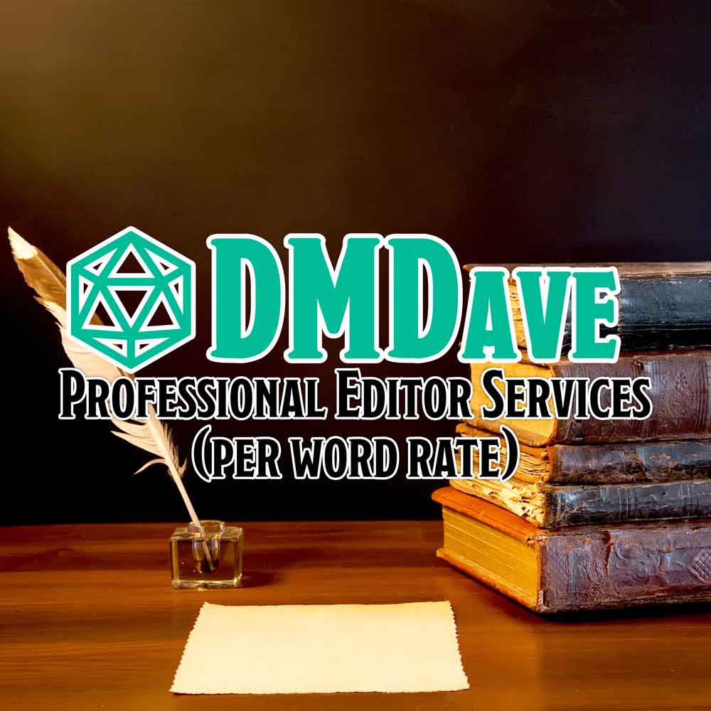 DMDave Editor Services (per word) – DMDave Publishing