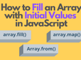 How To Fill An Array With Initial Values In Javascript