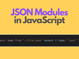 Json Modules In Javascript