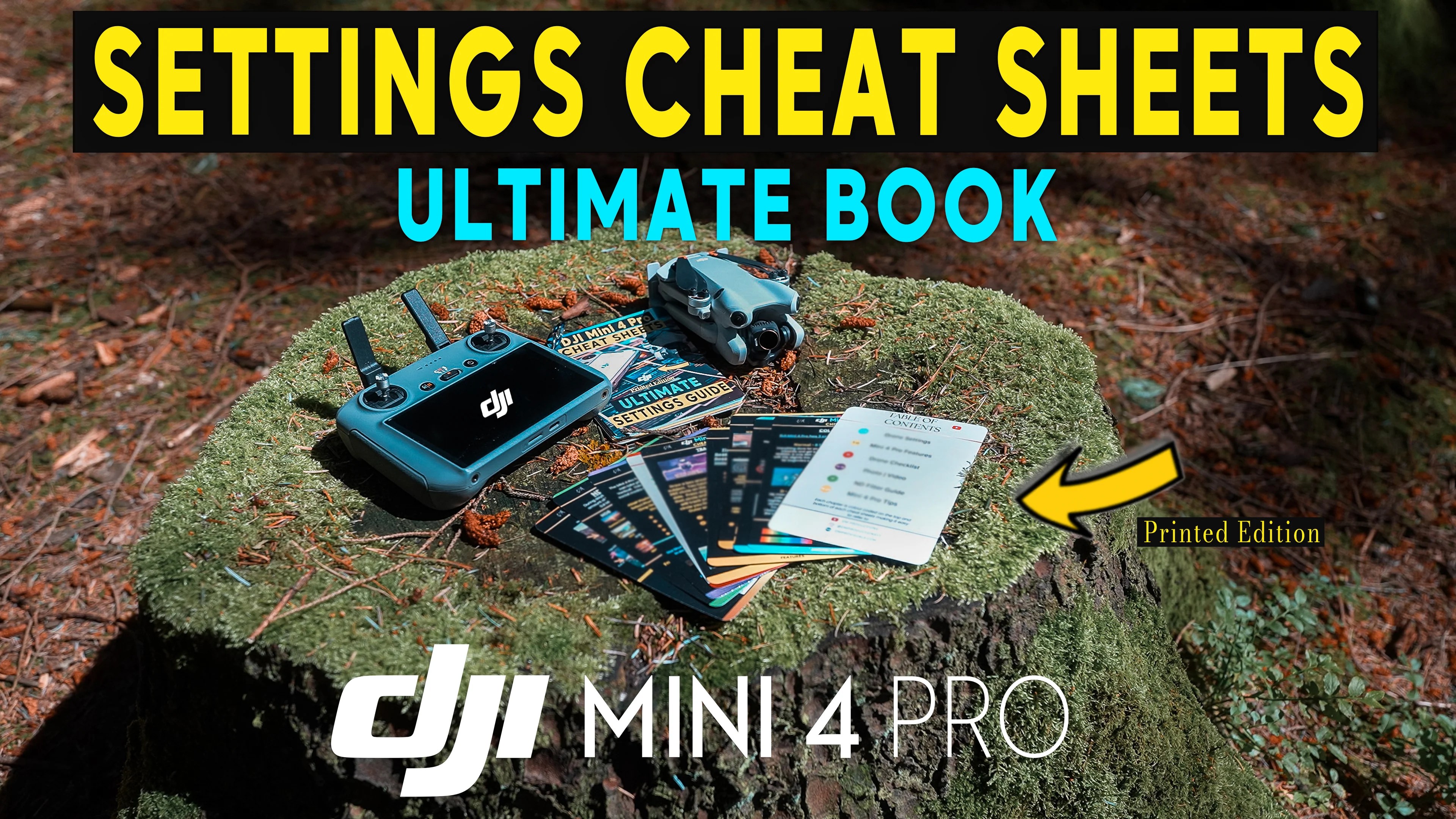 Dji Mini 4 Pro Ultimate Cheat Sheets Fly App Settings Book Dmprovisuals