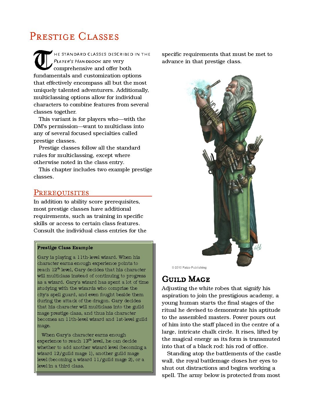 5E Prestige Classes – Dungeon Master's Workshop
