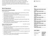 Dotnet Full Stack Developer Cv Example For 2024 Free Professional