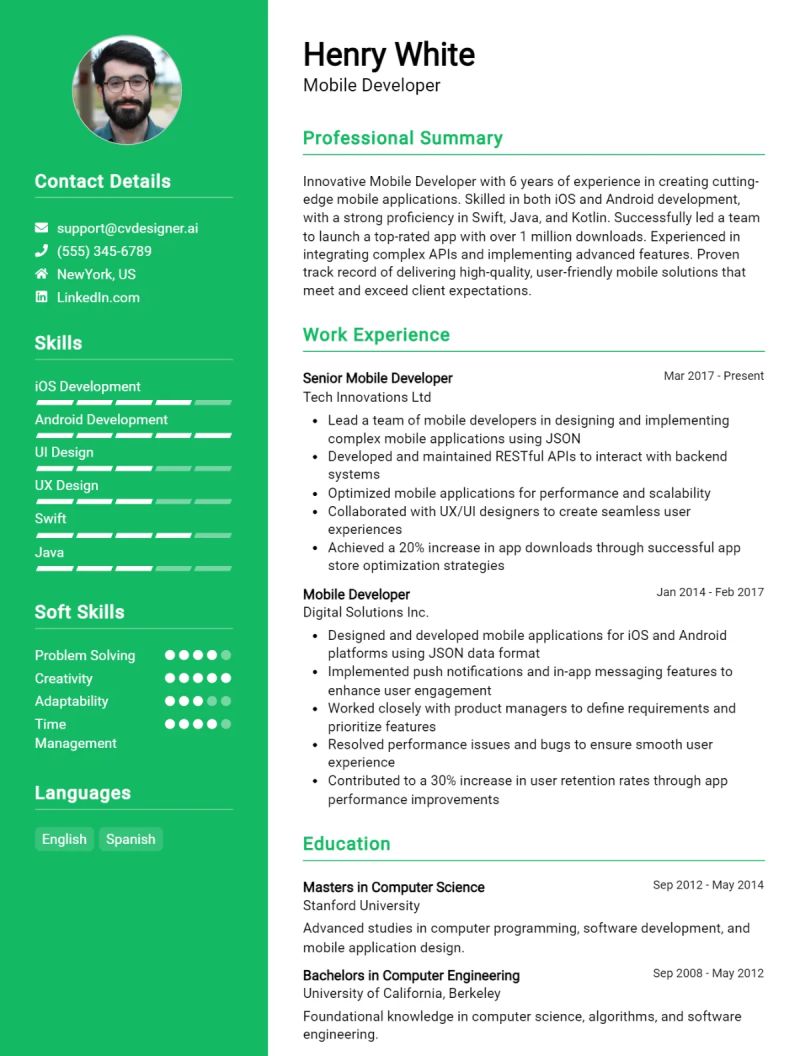 Developer Cv Pdf - Premium Dark Pattern Gallery - High Resolution