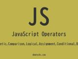 Javascript Operators Dnmtechs Sharing And Storing Technology Knowledge