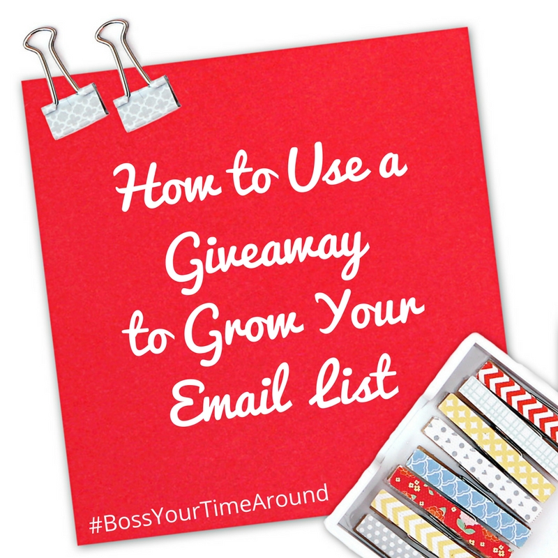 How To Use A Giveaway To Grow Your Email List | Do A New Thing