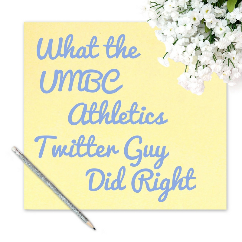 What The UMBC Twitter Guy Did Right | Do A New Thing
